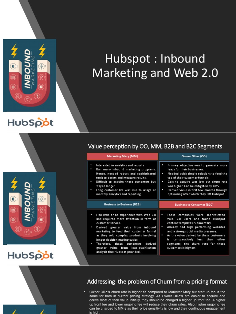 Hubspot: Inbound Marketing and Web 2.0 | PDF | Pricing | Subscription ...
