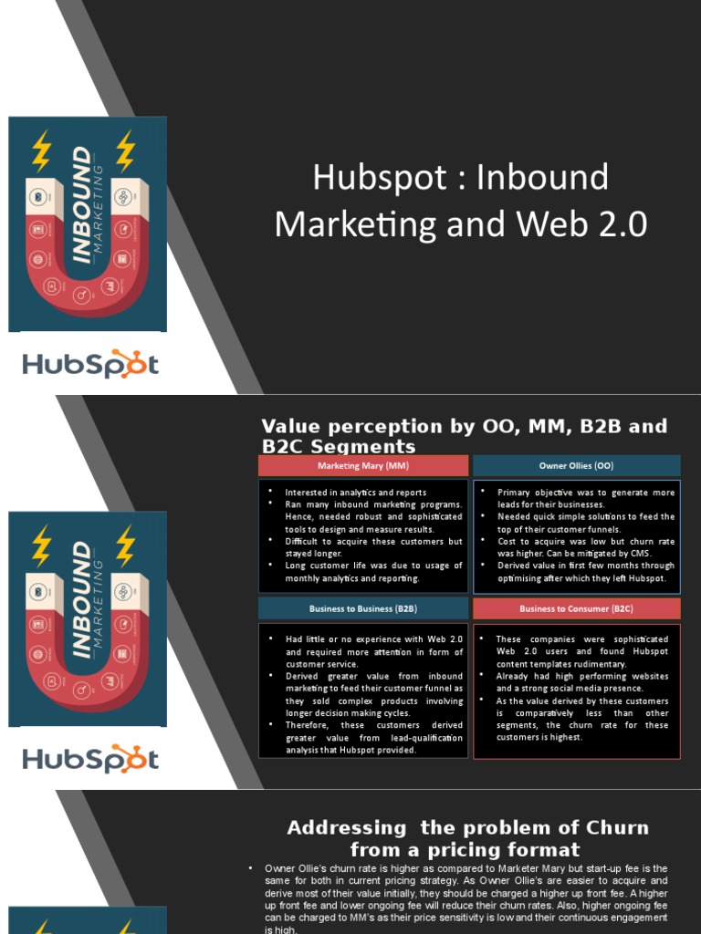 Hubspot: Inbound Marketing and Web 2.0 | PDF | Pricing | Subscription ...
