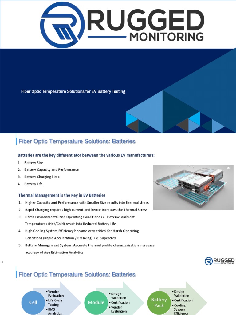 Fiber Optic Temperature Sensor For EV Battery Testing | PDF | Power ...