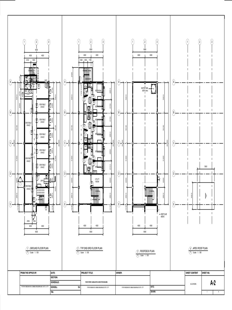 Ground Floor Plan Typ.2Nd-3Rd Floor Plan Roofdeck Plan Apex Roof Plan ...