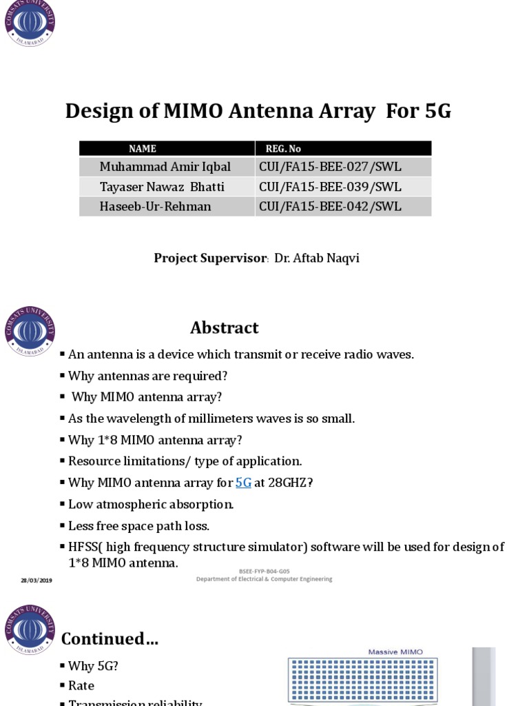 Internal Final Presentation Group 5 | PDF | Antenna (Radio) | Radio