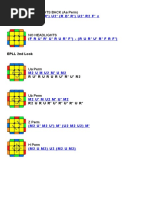 CFOP OLL and PLL Algorithms Guide | PDF