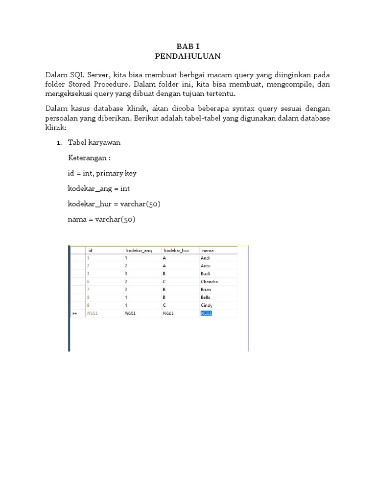Stored Procedure | PDF