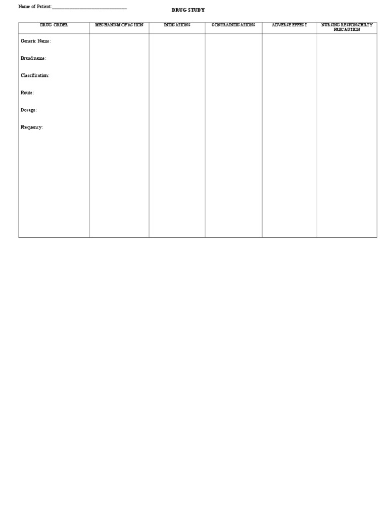 Docslide - Us - Drug Study Format | PDF