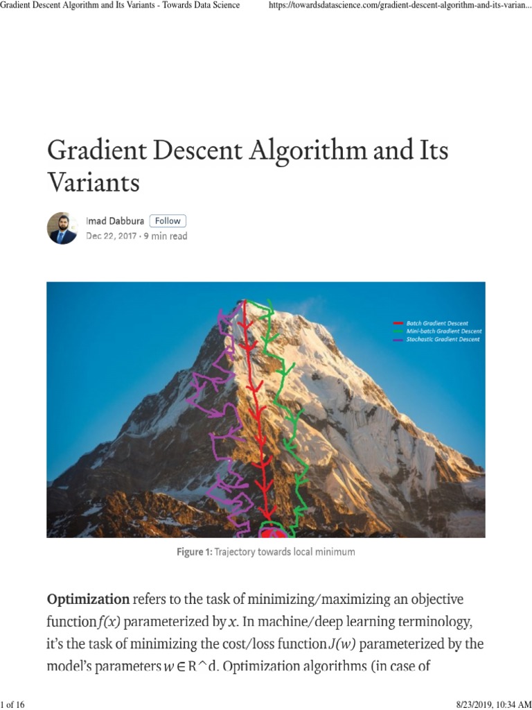 A Gentle Introduction To Mini-Batch Gradient Descent and How To Configure Batch Size | PDF ...