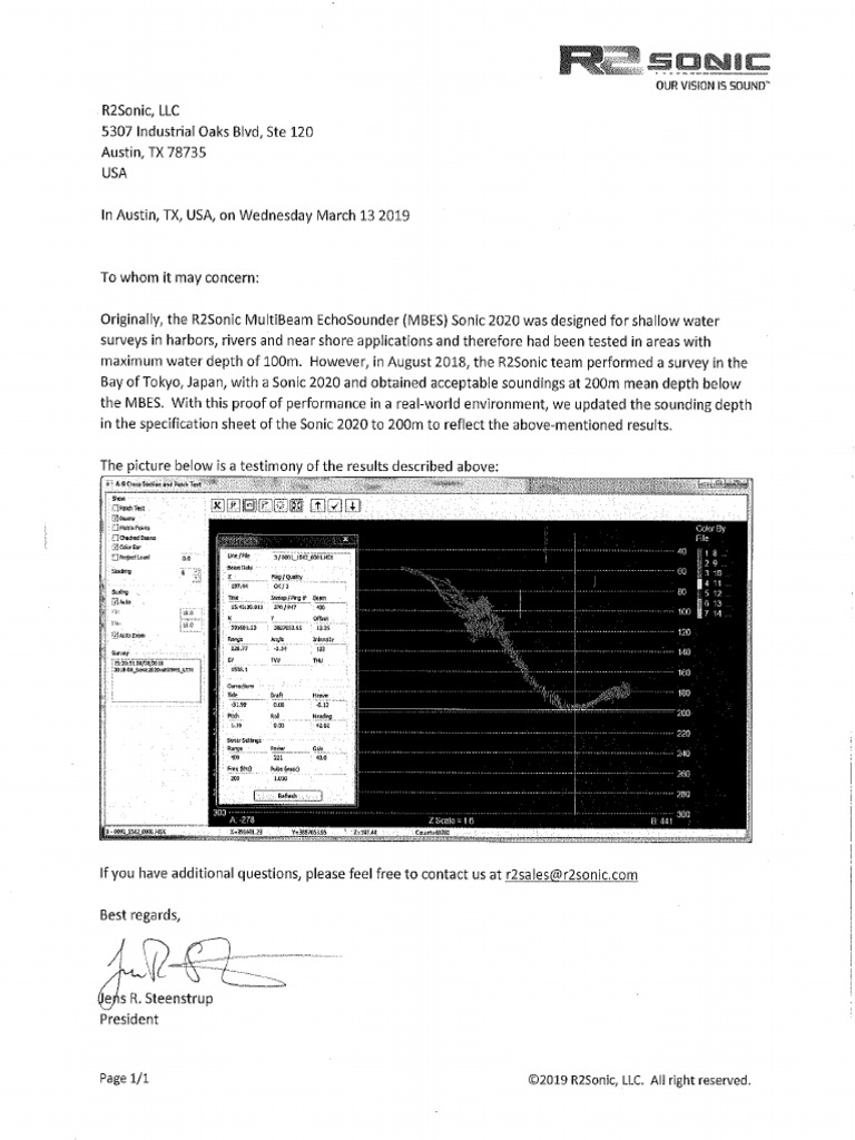 R2Sonic Info Sonic 2020 | PDF