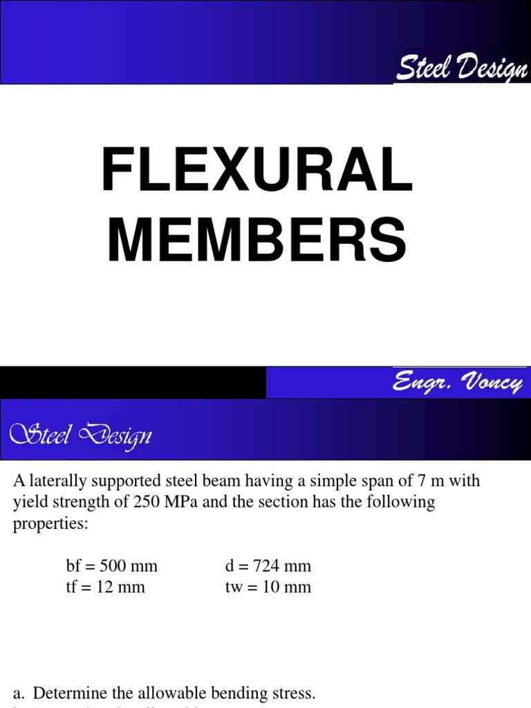 4 Flexural Members PDF | PDF | Bending | Beam (Structure)