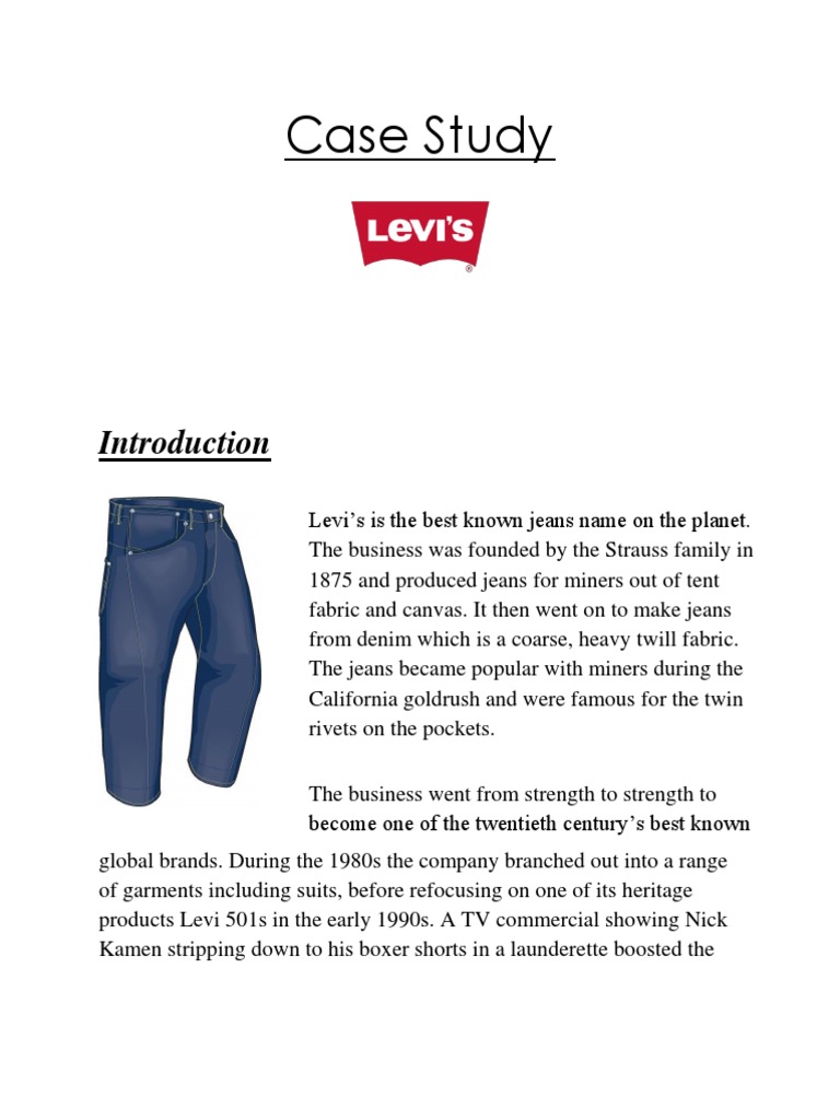 Levis Case Study | Download Free PDF | Jeans | Retail
