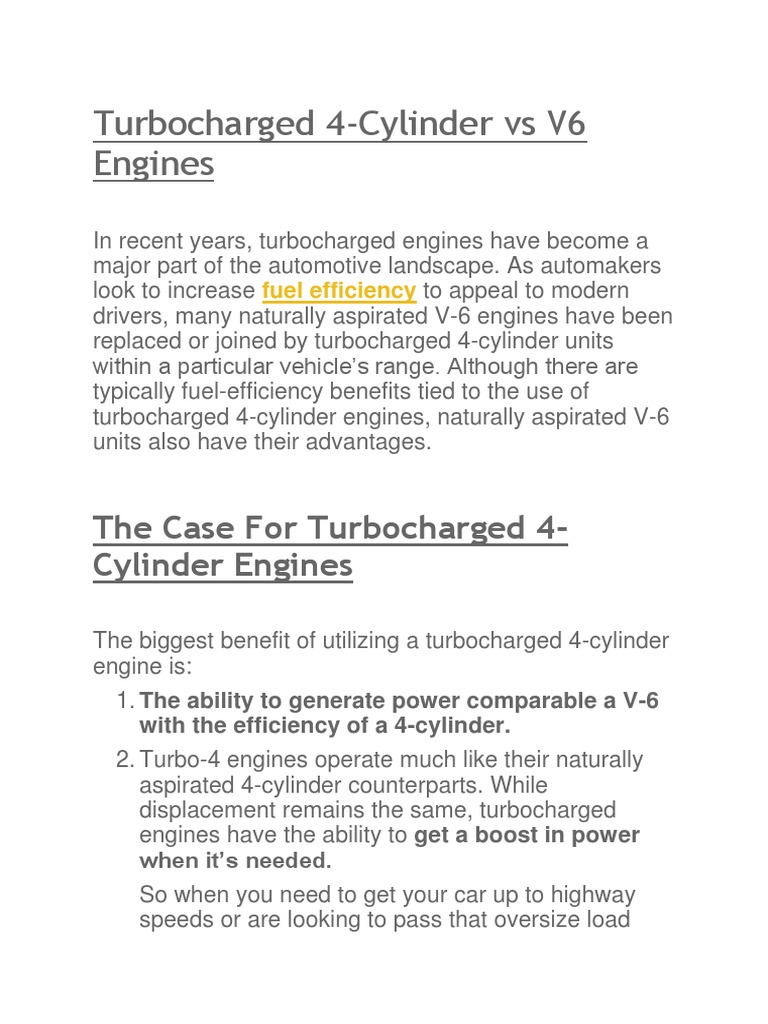 Benchmarking in v6 Engine | Download Free PDF | Turbocharger | V6 Engine