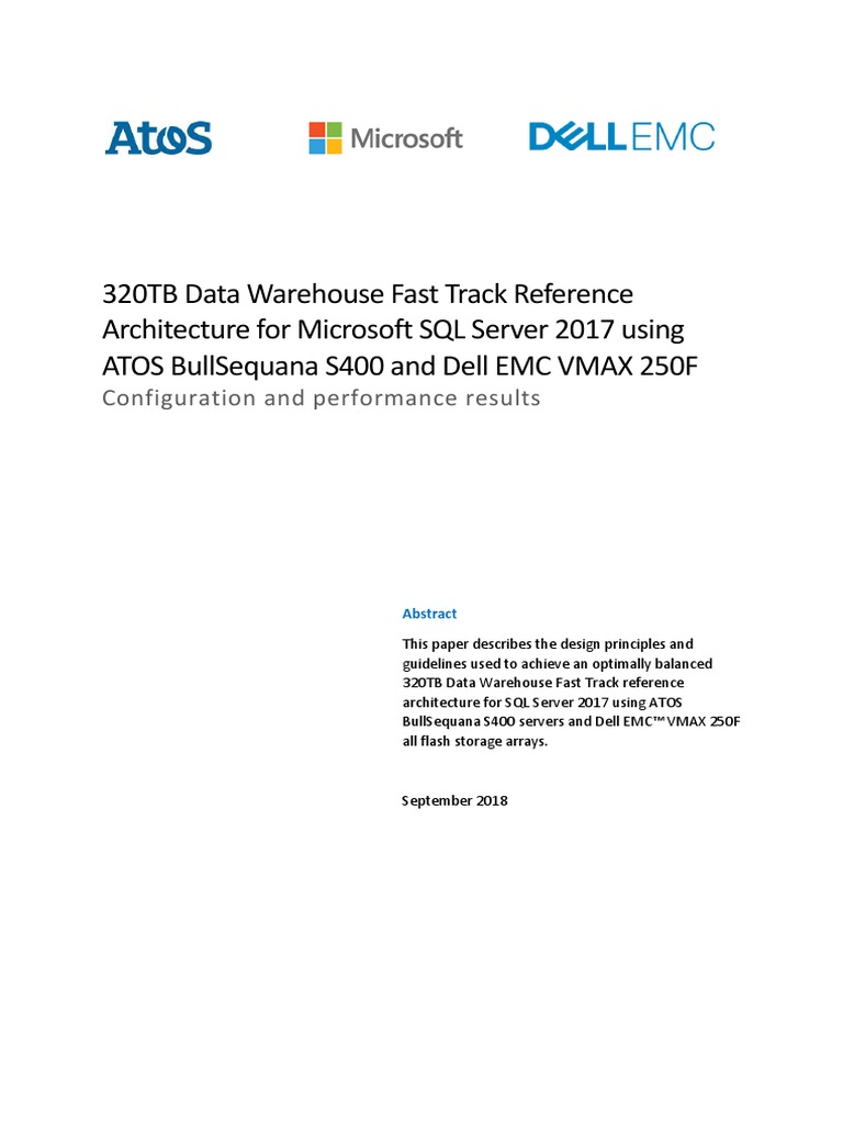 BullSequana S400 and Dell EMC VMAX 250F Fast Track | PDF | Scalability ...