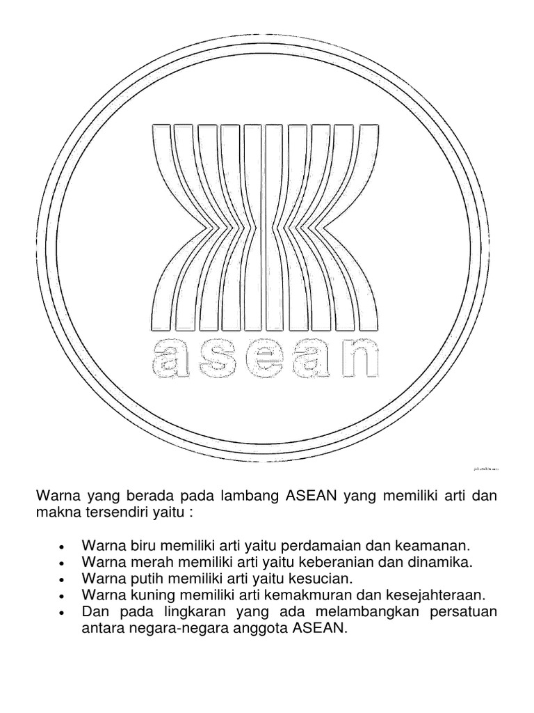 Lambang Asean Dan Makna Warna Asean | PDF