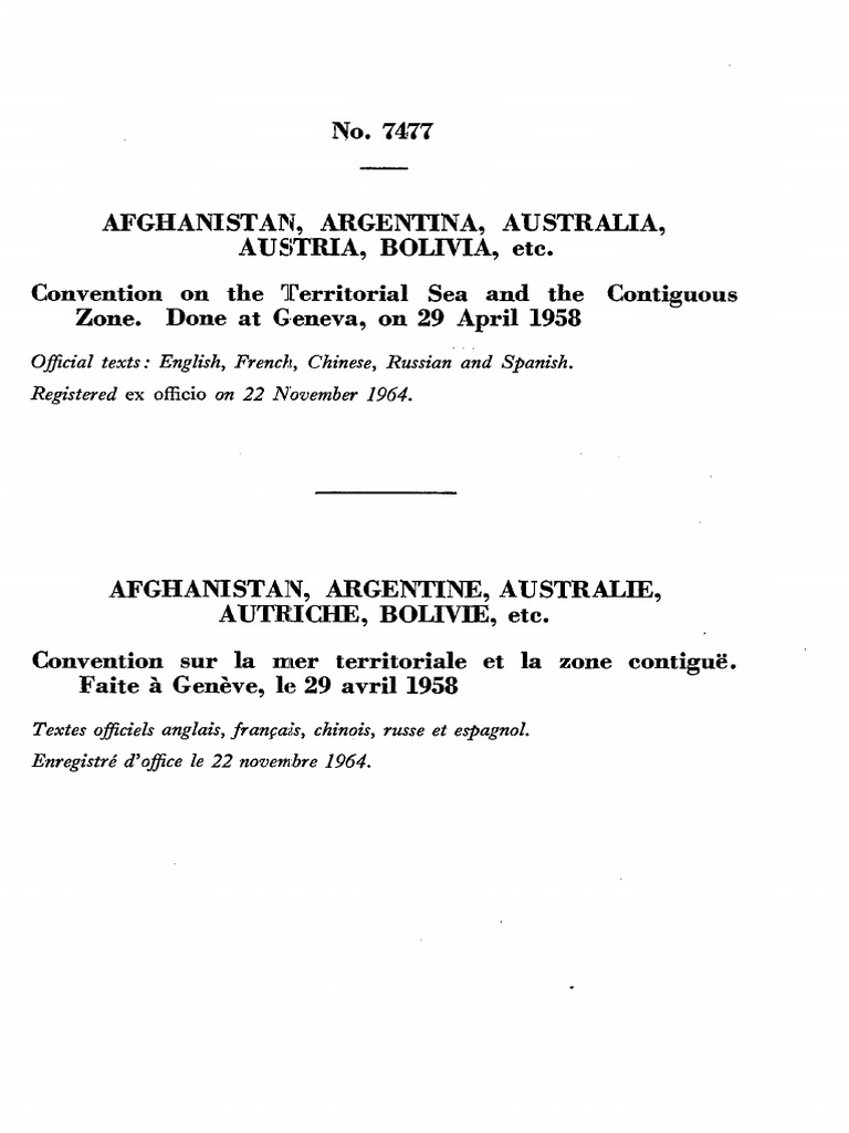 Unclos I PDF | PDF | Territorial Waters | Bodies Of Water