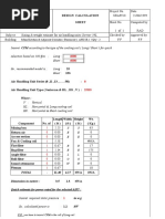 AHU Dimentions: Design Calculation Sheet | PDF | Nature