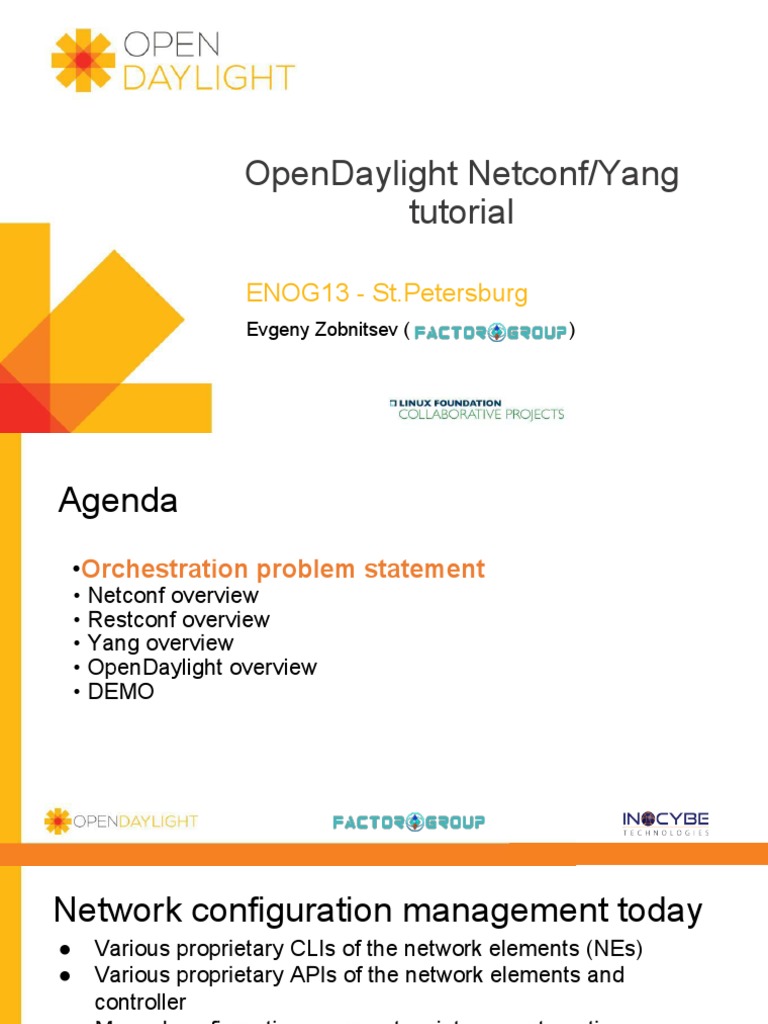 Netconf Yang Tutorial PDF | PDF | Network Architecture | Software
