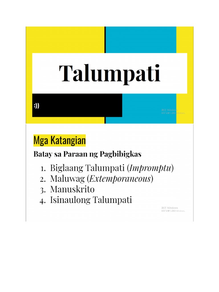 Talumpati | PDF