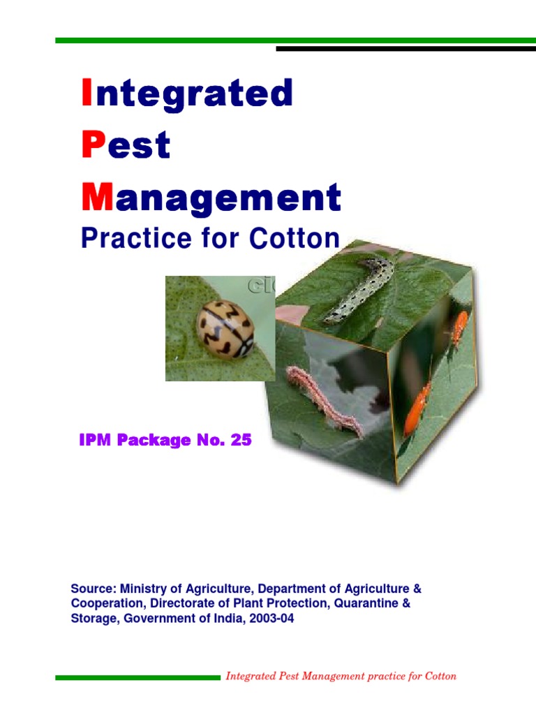Integerated Pest Management For Cotton | PDF | Pest Control | Agriculture