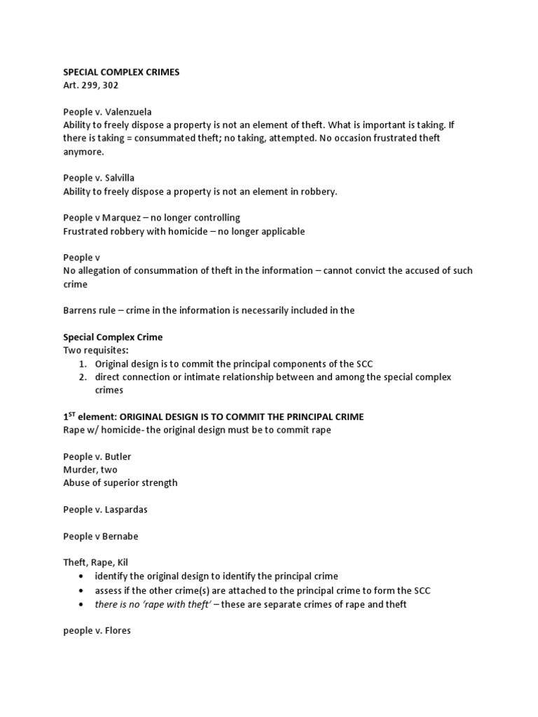 Special Complex Crimes | PDF | Arson | Crime & Violence