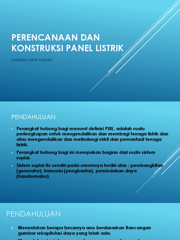 Desain Panel Listrik | PDF