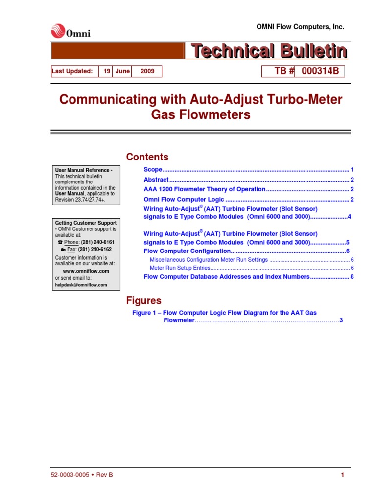 Communicating With Auto-Adjust Turbo-Meter Gas Flowmeters: Last Updated ...