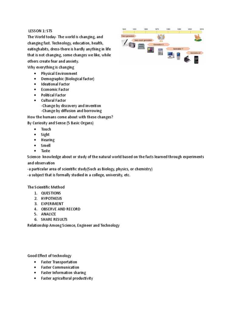Lesson 1 - Sts-Wps Office | PDF | Society | Science