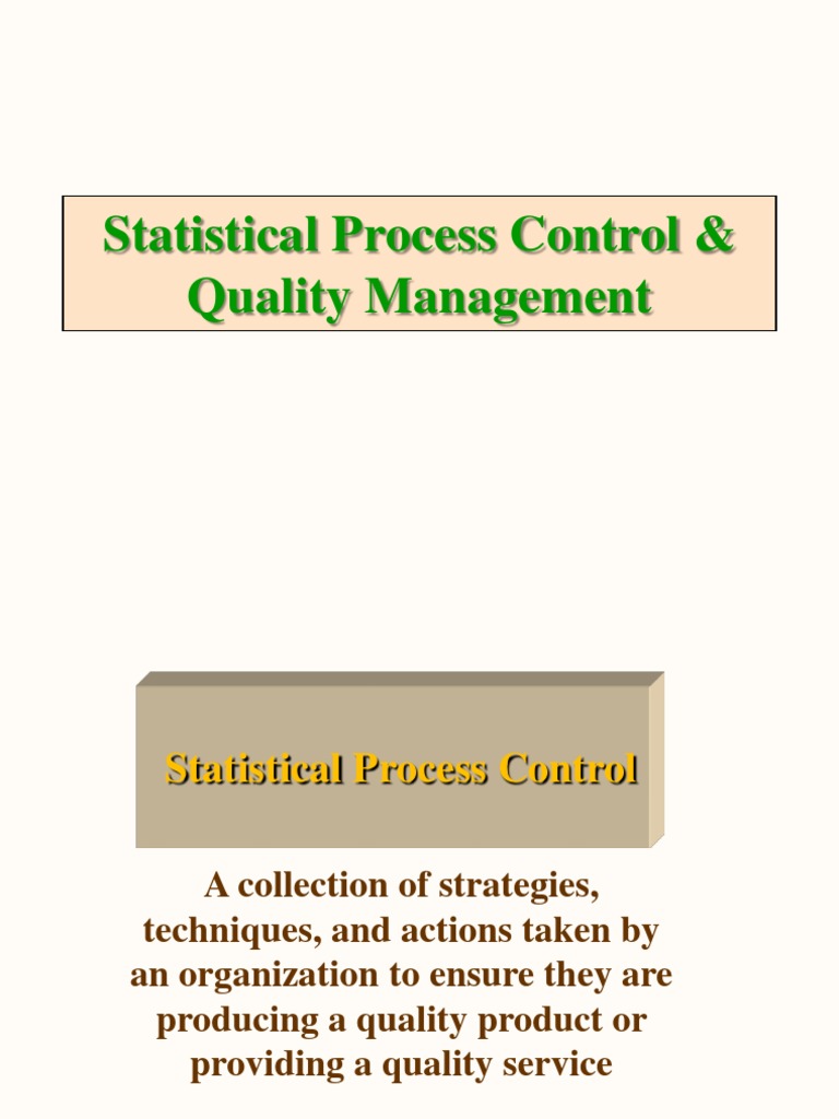 Statistical Quality Control | PDF | Mean | Causality