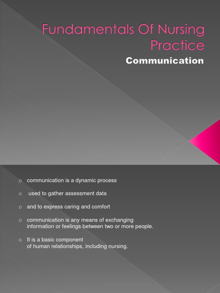 Fundamentals of Nursing Practice | PDF | Nonverbal Communication ...