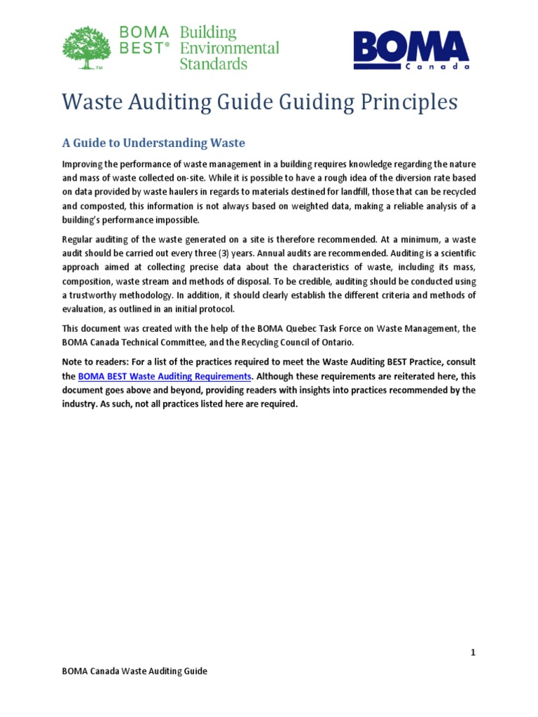 Waste Audit | PDF | Waste Management | Hazardous Waste