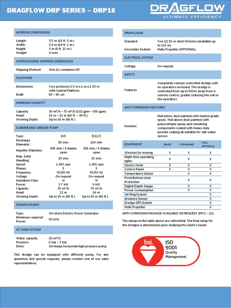 01 DRP18 | PDF | Dredging | Pump