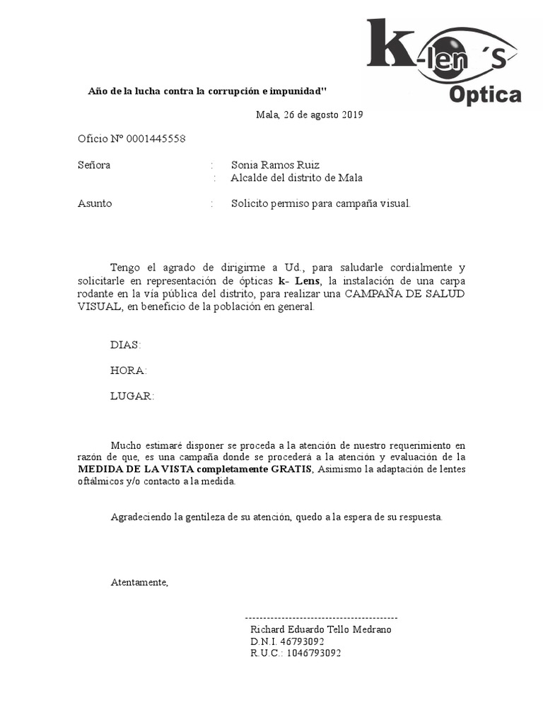 Modelo Solicitud | PDF