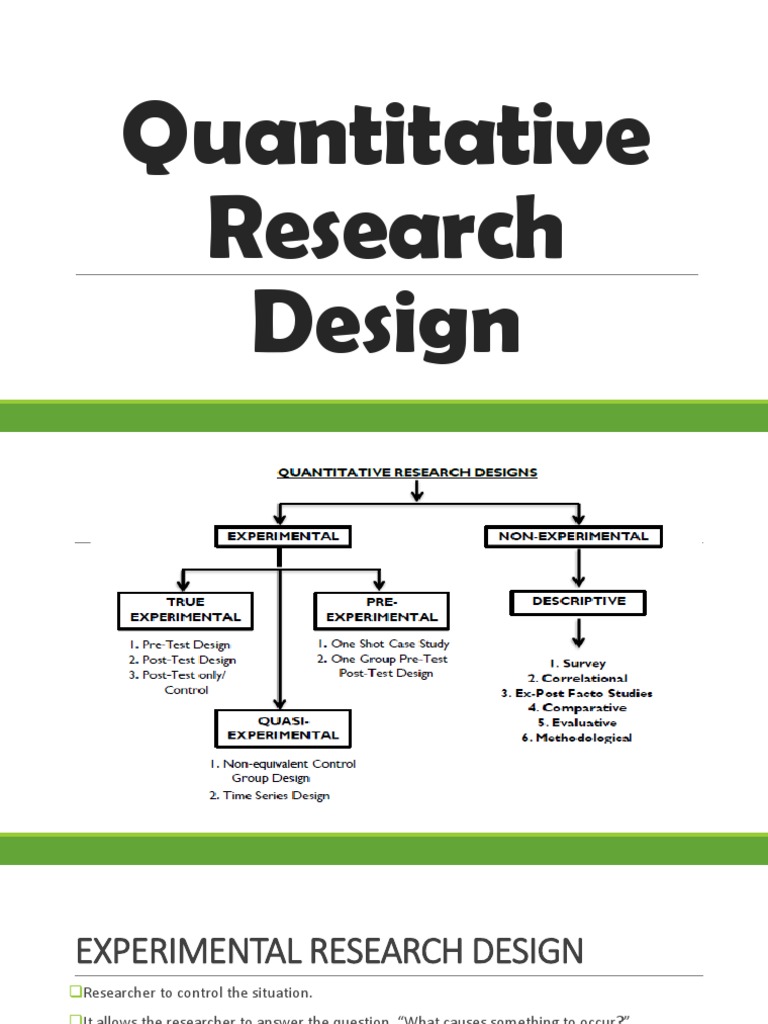 Quantitative Research Design | PDF | Experiment | Correlation And ...