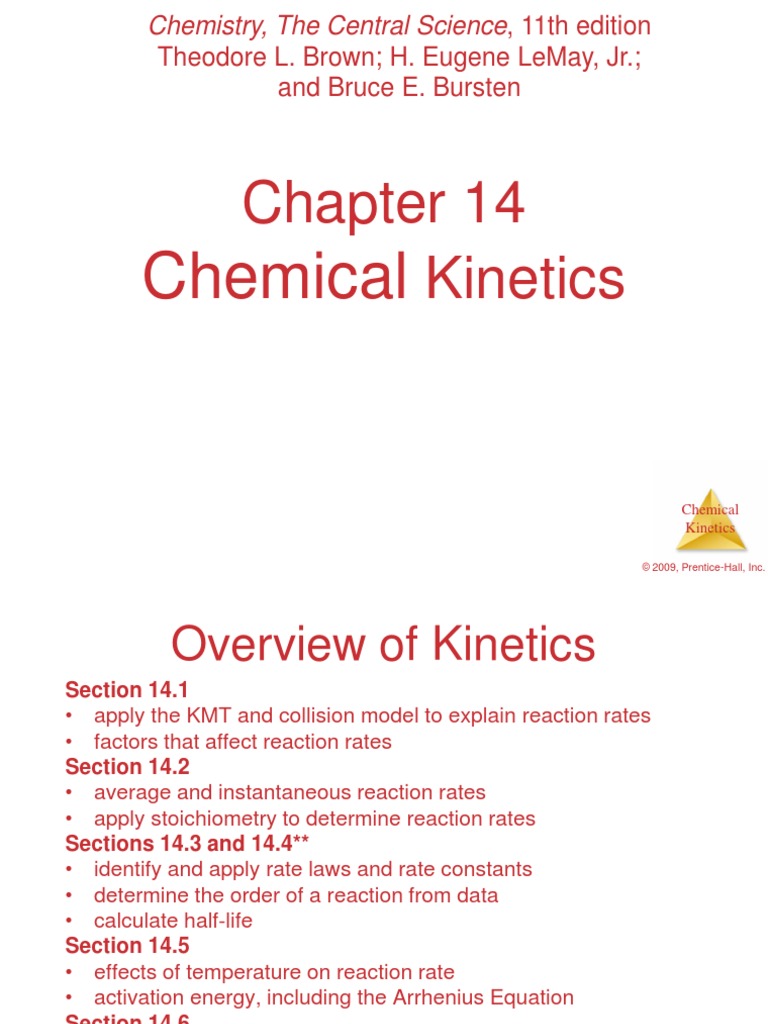 Chemical Kinetics | PDF | Reaction Rate | Activation Energy