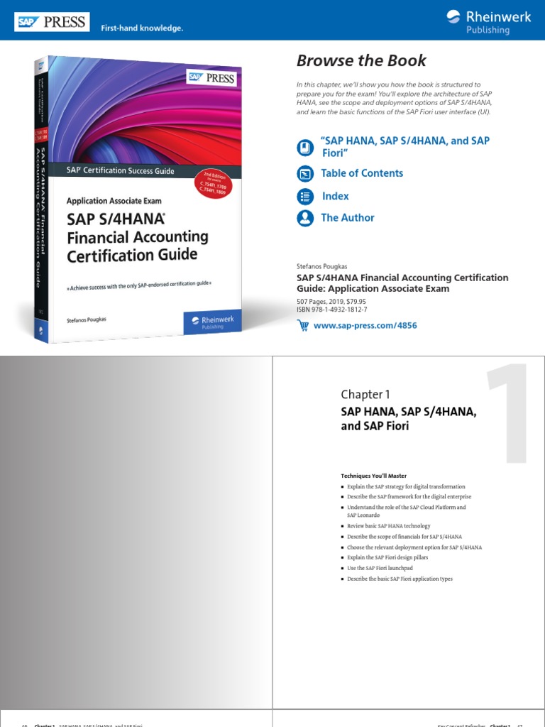 Reading Sample Sappress 1812 Saps4hanaficocertification | PDF | Sap Se | Web Application