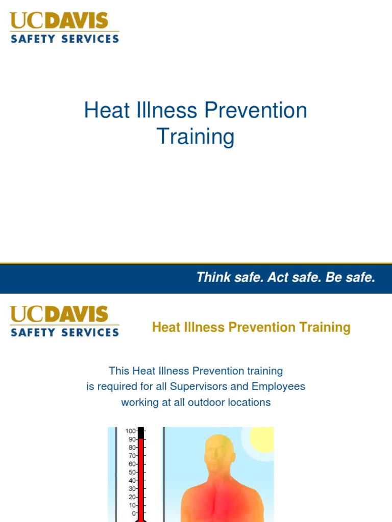 Heat Illness Prevention Training: Think Safe. Act Safe. Be Safe | PDF ...