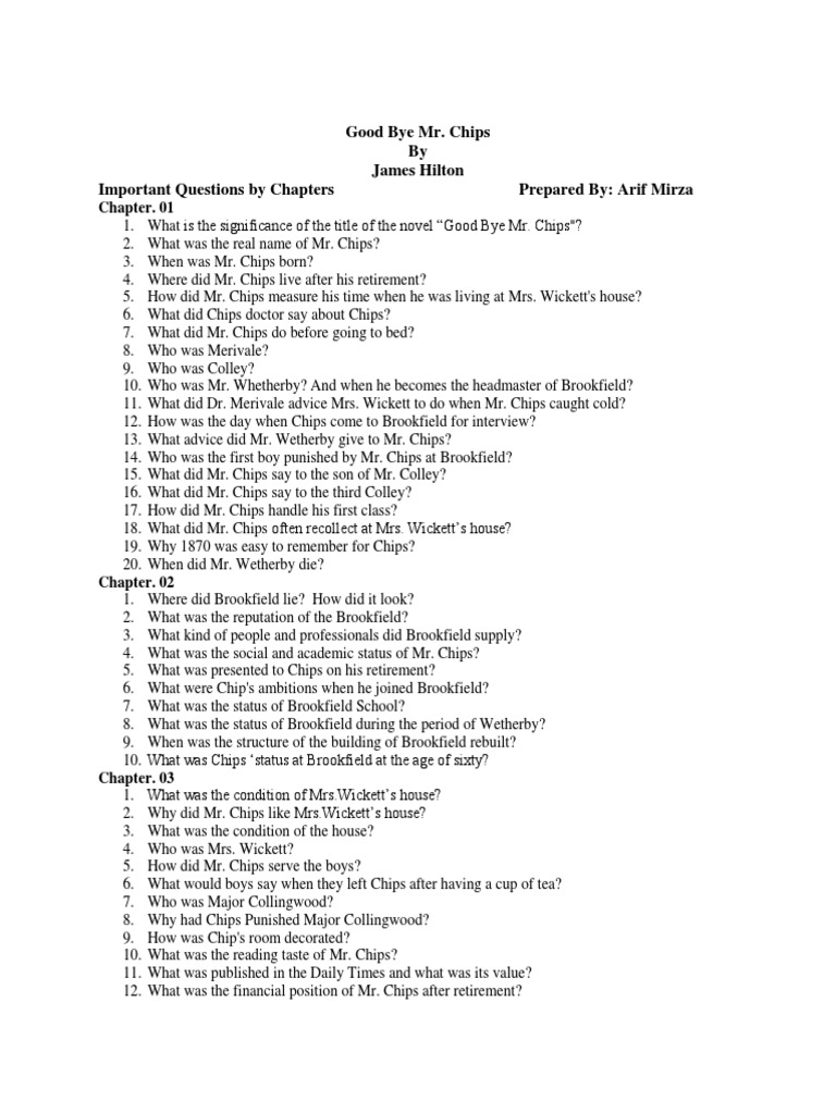 MR Chips Questions | PDF