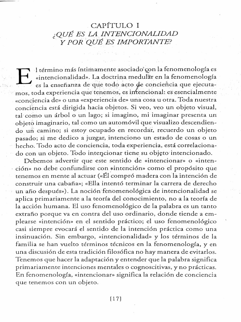 Sokolowski - Qué Es La Intencionalidad y Por Qué Es Importante en ...