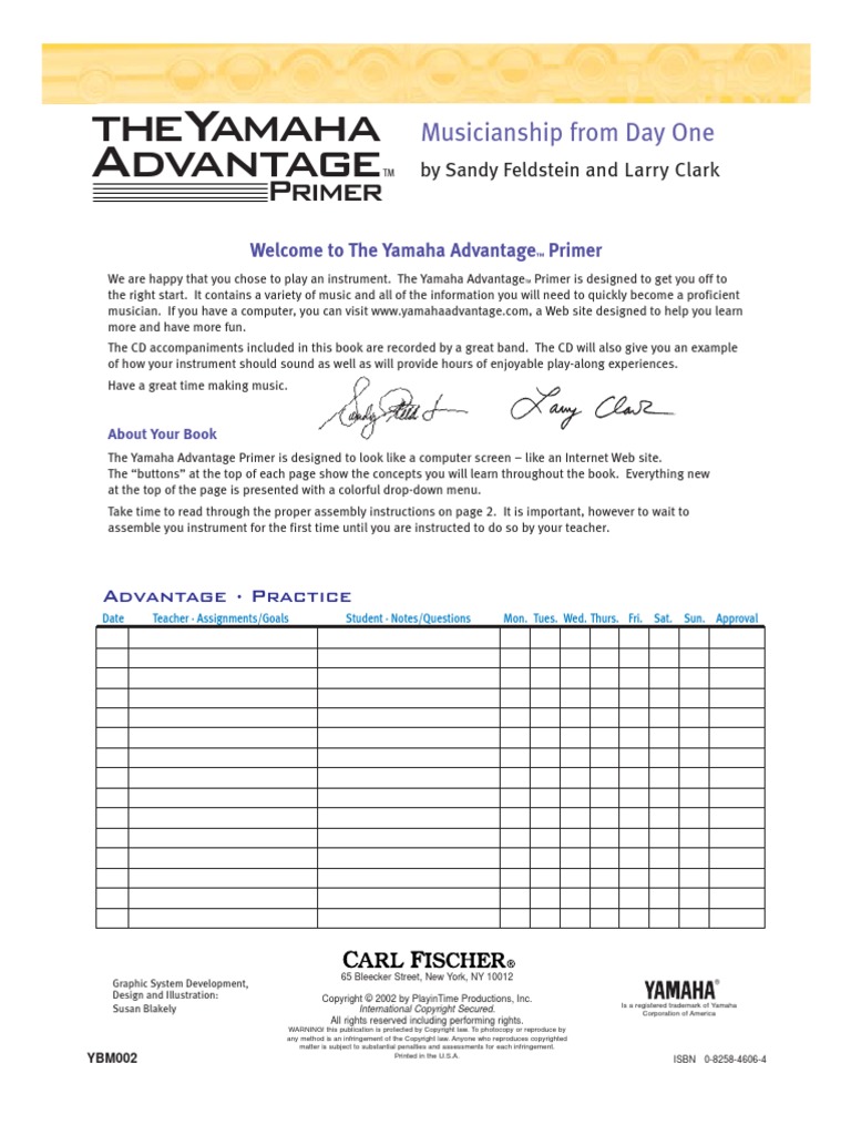 Yamaha Advantage Flute Tutor PDF | PDF | Clef | Musical Notation