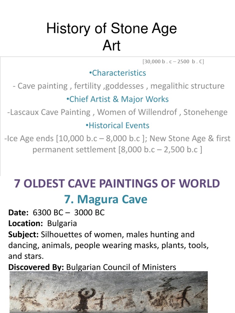 History of Stone Age Art: - Characteristics - Chief Artist & Major ...