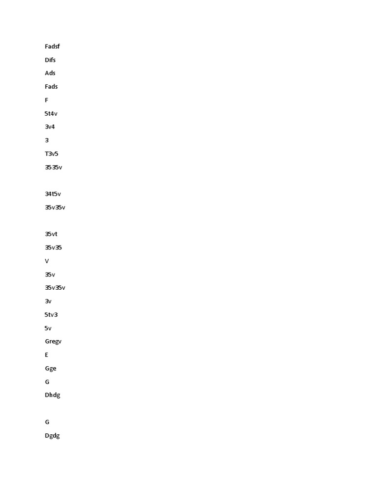 Fadsf Difs Ads Fads F 5t4v 3v4 3 T3v5 3535v | PDF