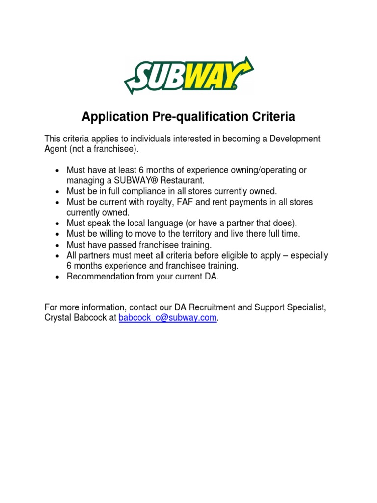 Pre-Qualification Criteria ENG 20130424 | PDF