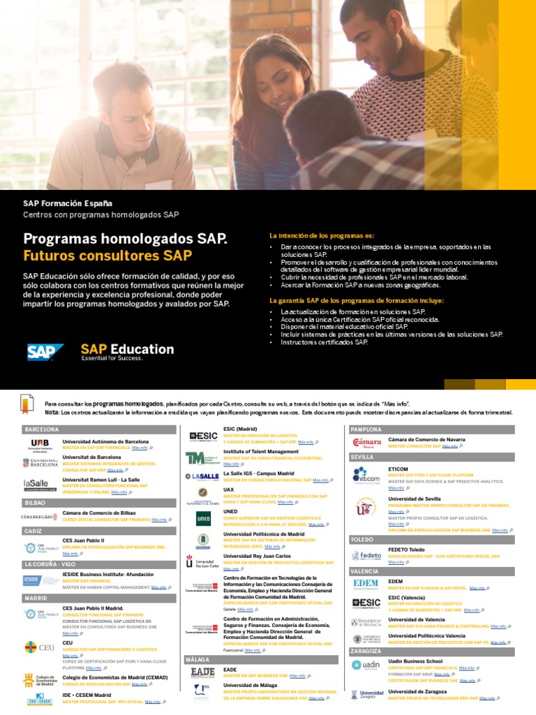 Centros Homologados para Estudiar SAP | PDF | Sap Se | Business