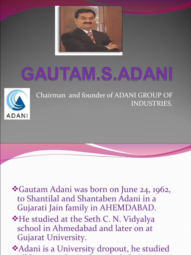Gautam Adani: Founder of Adani Group | PDF