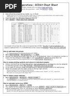 Cheat Sheet GCDKit | PDF | Menu (Computing) | Microsoft Excel
