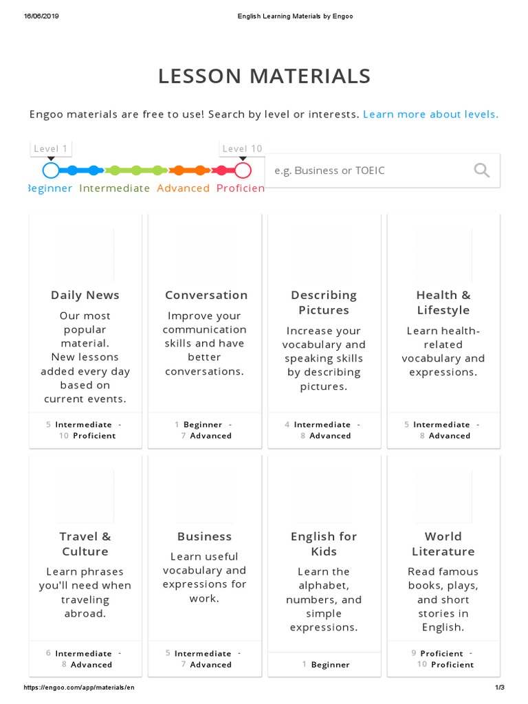 English Learning Materials by Engoo | PDF | Idiom | English Language