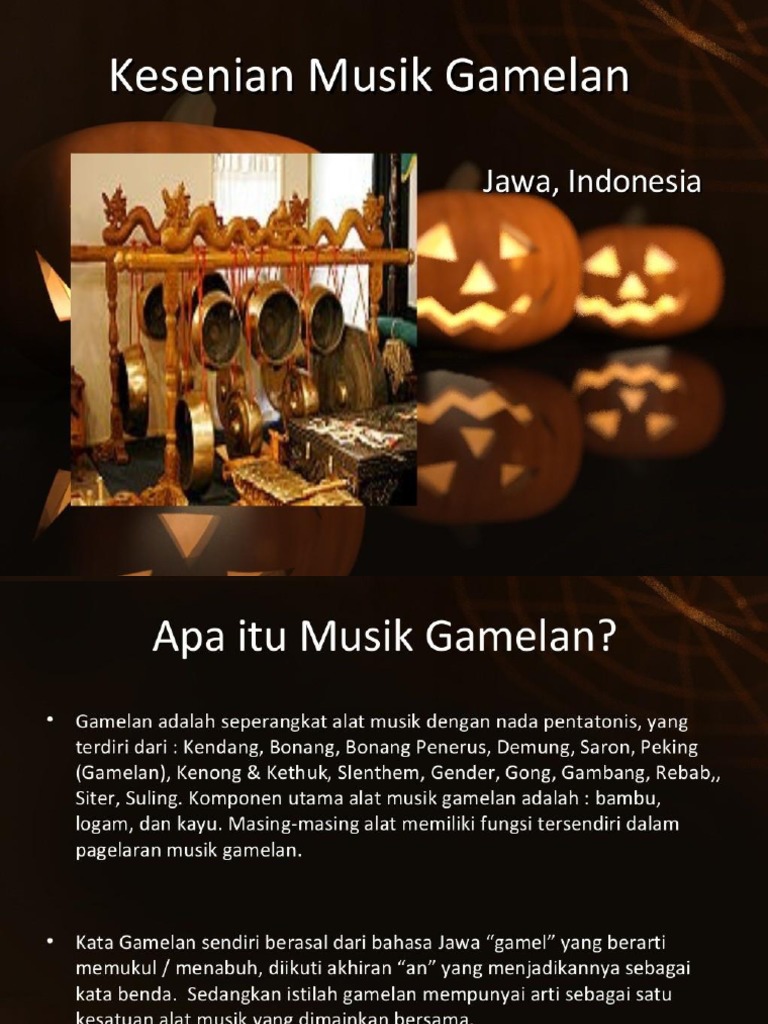 Jenis-jenis Alat Musik Gamelan | PDF