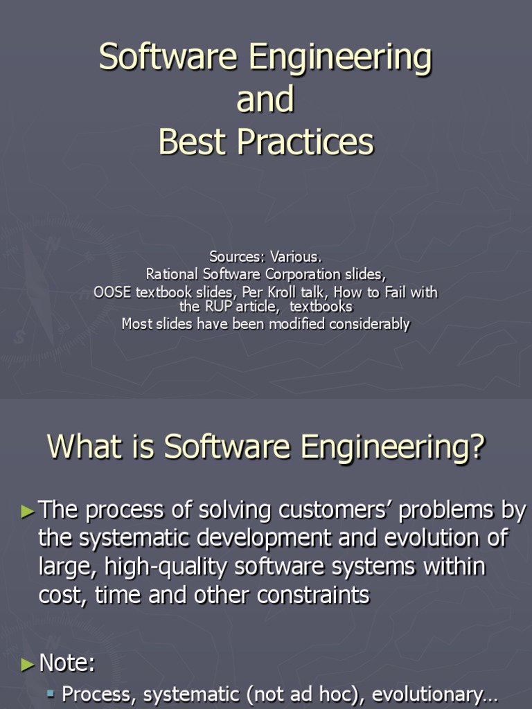 Software Engineering and Best Practices | PDF | Software Development ...
