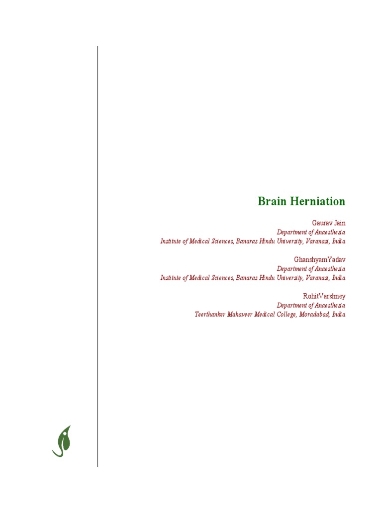 Brain Herniation PDF | PDF | Traumatic Brain Injury | Brainstem