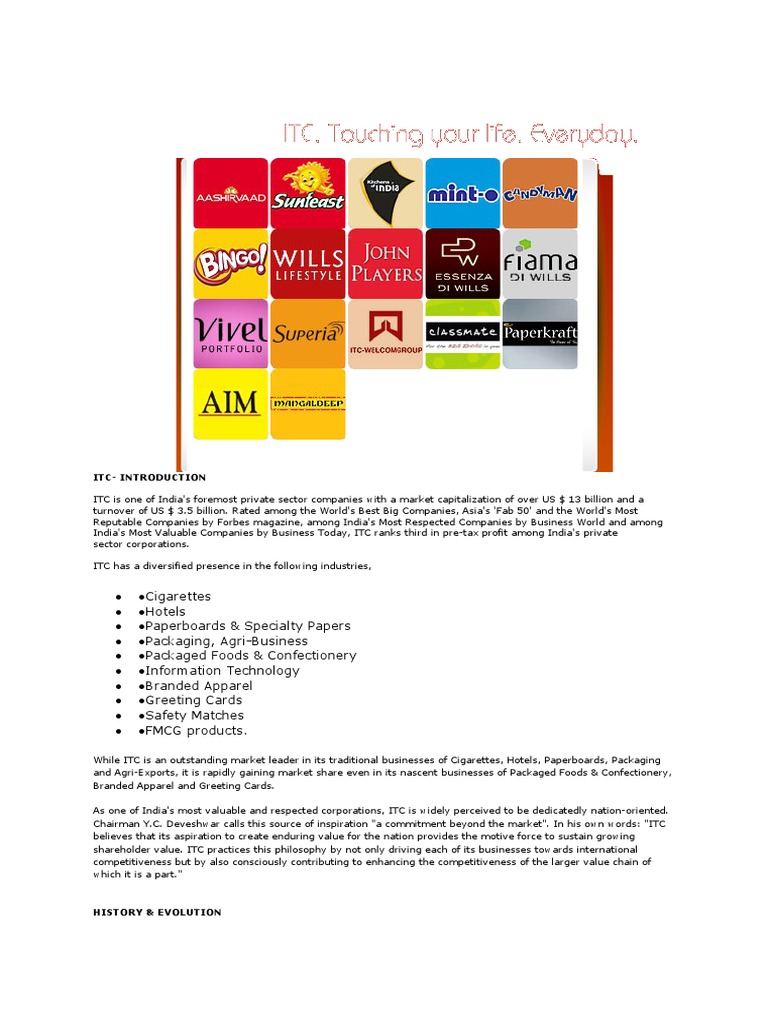 Itc Introduction | PDF | Companies | Business