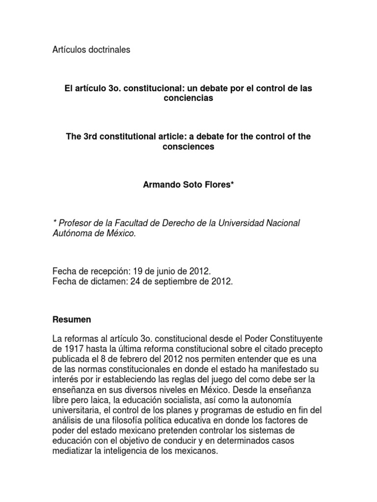 Artuculo 3 Ejemplos | PDF | México | Educación Secundaria