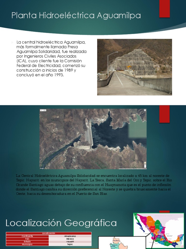 Planta Hidroeléctrica Aguamilpa | PDF | Río | Geografía