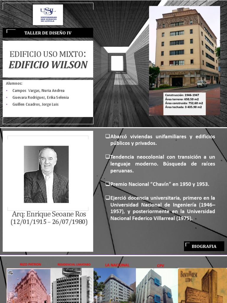 EDIFICIO USO MIXTO Presentacion Edificio Wilson | PDF